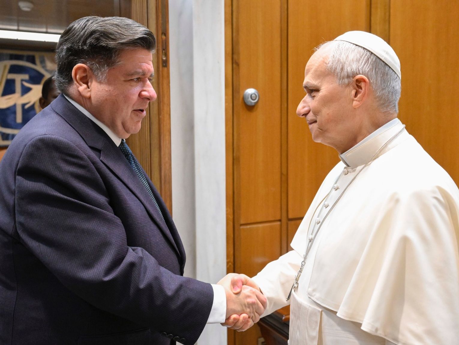 Gubernator Pritzker spotkał się z papieżem Leonem XIV w Watykanie