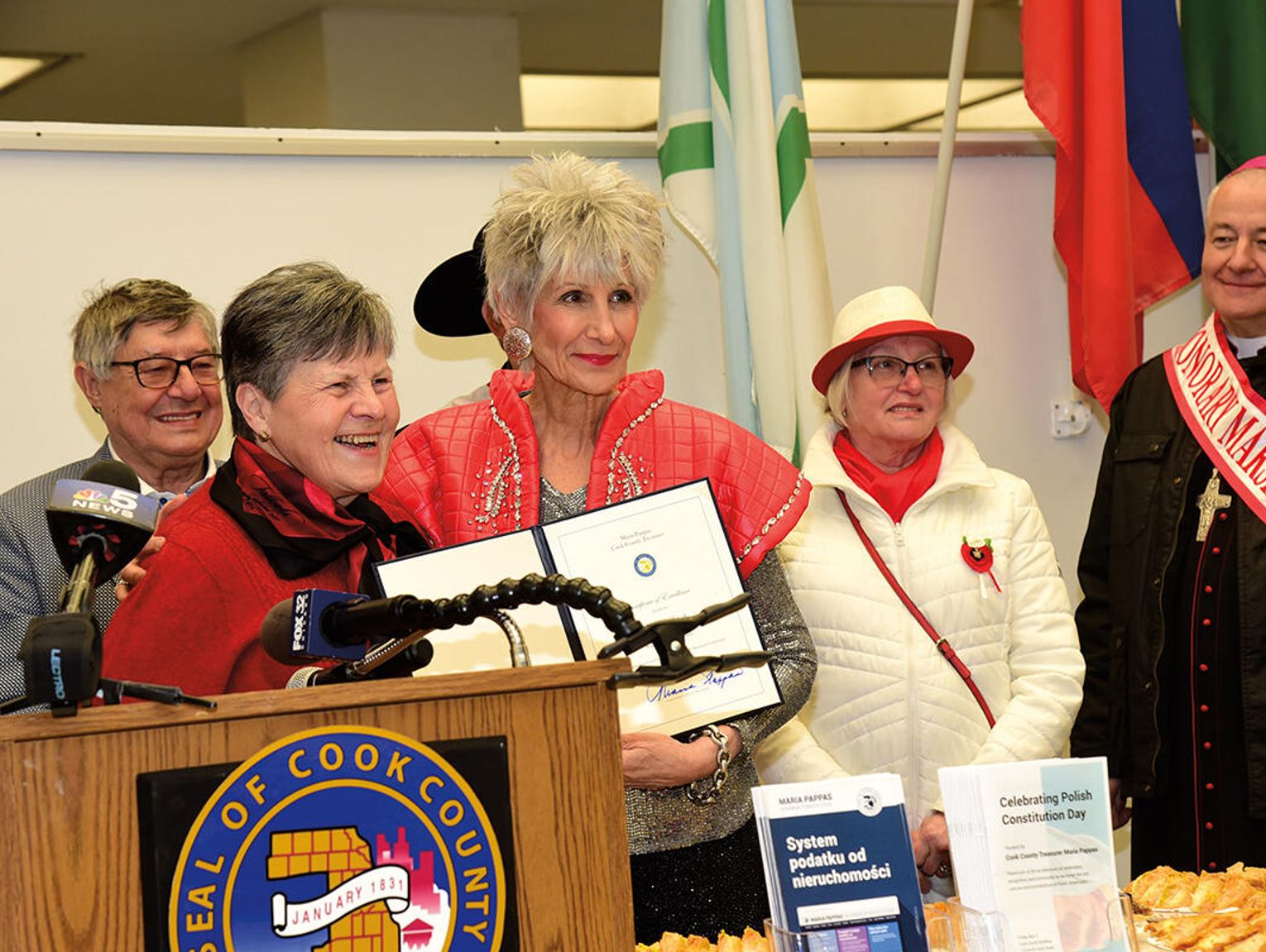 Maria Pappas uhonorowała organizatorów uroczystości trzeciomajowych