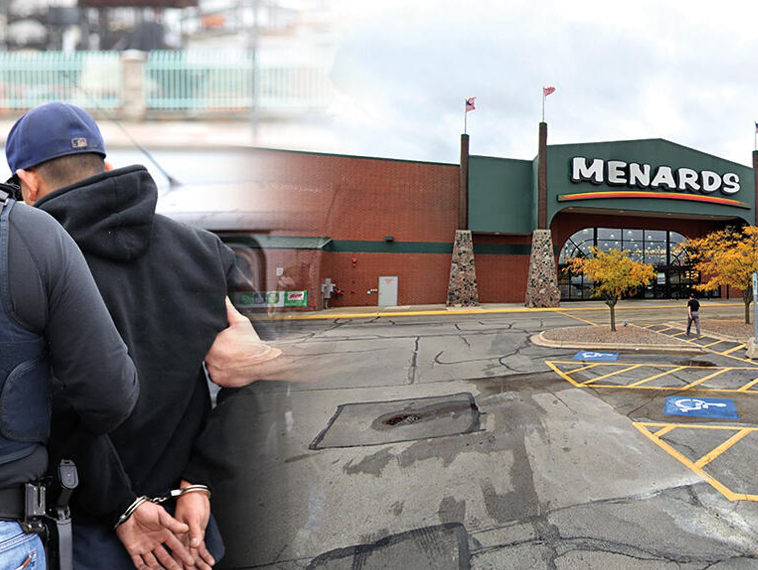 Naloty ICE w Naperville: przed Menards i na osiedlu